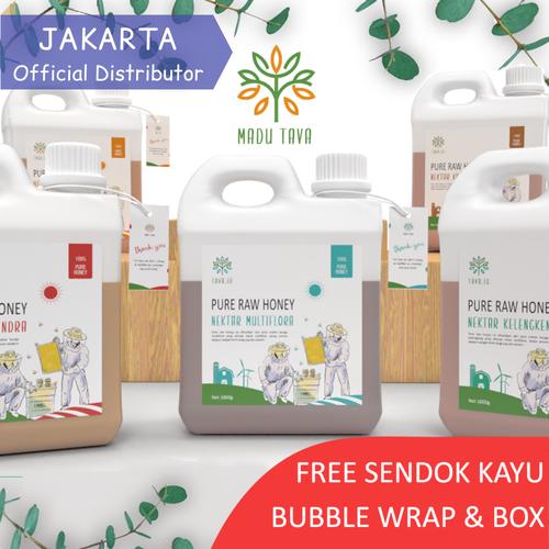 Jual Madu Murni Asli Tava 1kg Nektar Bunga 100% Pure Raw Honey Sarang ...