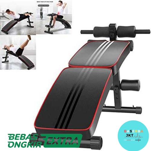 Jual Kursi Alat Fitness Gym Bench Press Abdominal Muscle Exercise Lipat ...