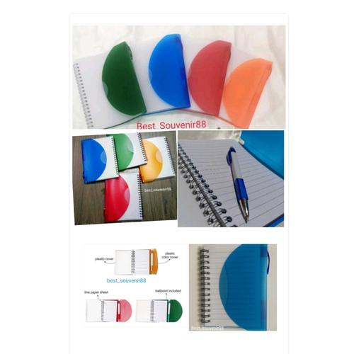 Jual Memo/Blocknote Spiral Plastik dapat di cetak/sablon logo beserta ...