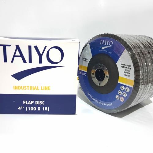 Jual Flap Disc Taiyo 4 Inc A100 (100×16) / Amplas Susun / Hamplas ...
