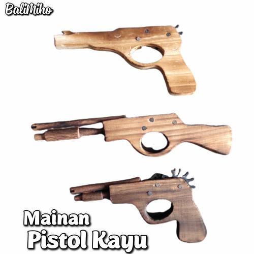 Jual Mainan Pistol Kayu/Mianan Bedil Bedilan Kayu/Bedil Kayu/Pistol ...