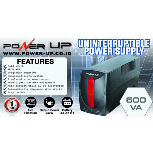 Jual UPS POWER UP 600VA, Power UP UPS + Stabilizer 600Va - Jakarta ...