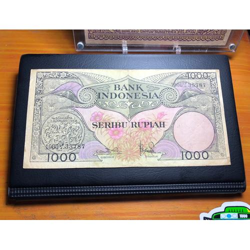 Jual Uang Kuno 1000 Rupiah Bunga 1959 Seri LVI - Kab. Banjar - AB ...