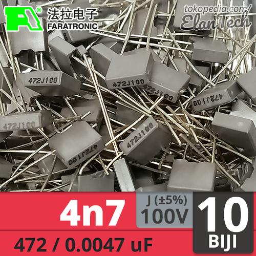 Jual Kapasitor MKM 4.7nF 4n7 / 472 / 100V J 10 pcs Capacitor Pack ...