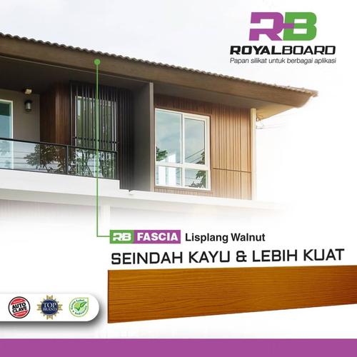 Jual Royalboard Fascia Walnut S Papan Lisplang Motif Kayu GRC 3m 4m 20 ...