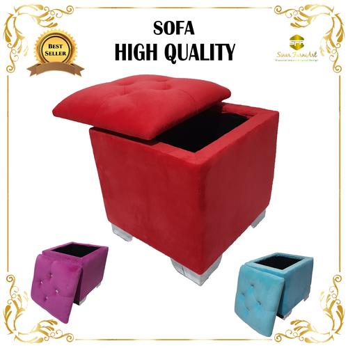 Promo SOFA BOX / KURSI BOX KAKI STAINLESS MULTIGUNA BERKUALITAS - Putih ...