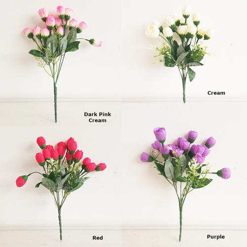 Jual Mawar Artificial - Bunga Palsu - Rose Egg X5 - Cream - Jakarta ...