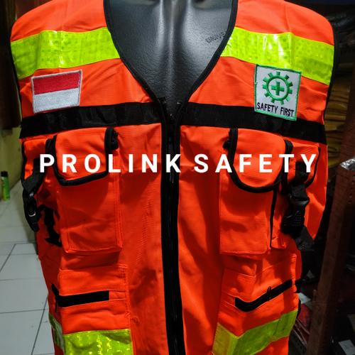 Jual ROMPI SAFETY PREMIUM ORANYE BAHAN FULL POLYSTER MODEL TAMBANG - M ...