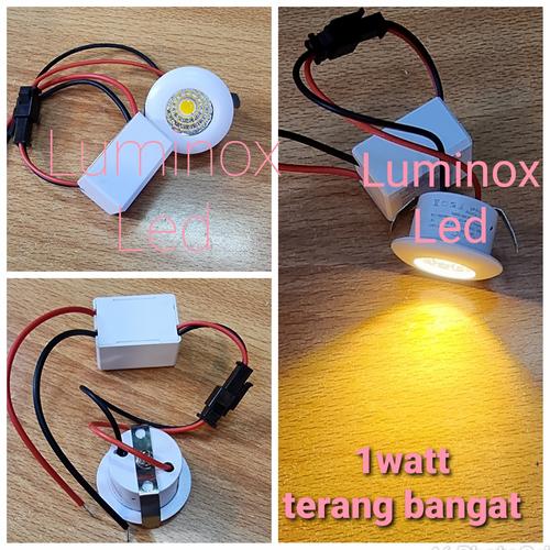 Jual downlight spot light led mini 1watt 1 w spotlight cabinet lemari ...