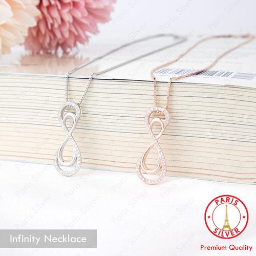 Jual Kalung dan Gelang Infinity Perak 925 Asli Silver Infinite Rosegold ...