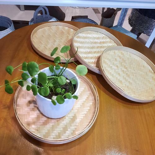 Jual Tampah Mini / Tampah bambu / Piring Bambu / Nampan Bambu Diameter ...