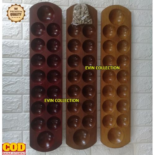 Jual Evin Collection Congklak Kayu Mengkilap Motif Serat Kayu Set Biji ...