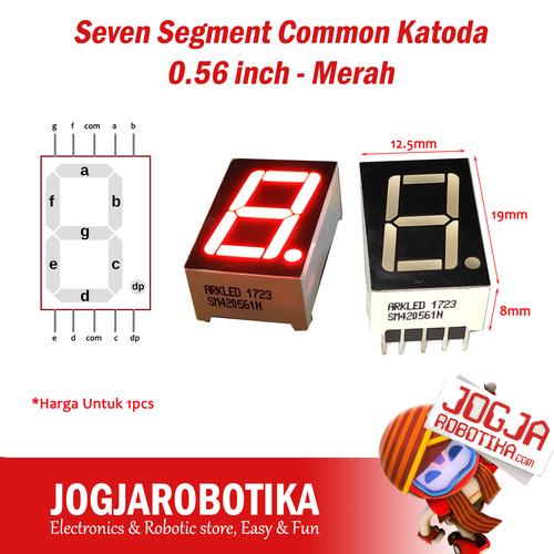 Jual Seven Segment Common Katoda 0.56 inch-Merah - Kab. Sleman ...