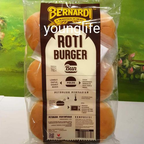 Jual Roti burger polos bernardi / roti burger bun bernardi / roti ...