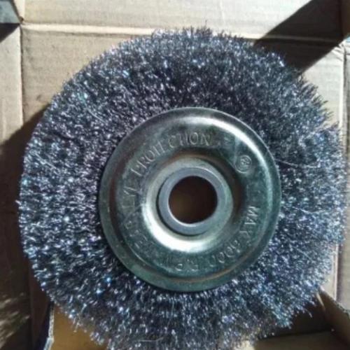 Jual Sikat kawat baja Wheel brush 6 inch steel wire WG - 65 tipe UNION ...