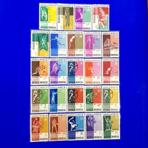 Jual Prangko INDONESIA. ASIAN GAMES Ke 4 di Djakarta 1962. Set lengkap ...