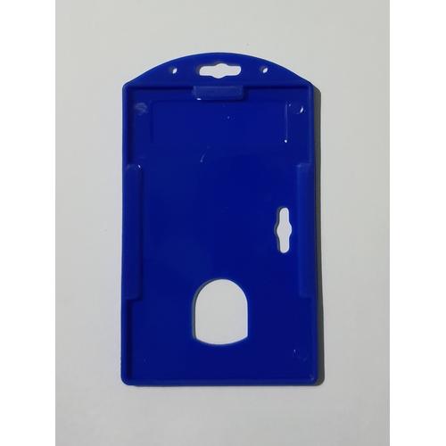 Jual ID Card Casing Case Holder Name Tag Plastik 1 Sisi satuan biru ...