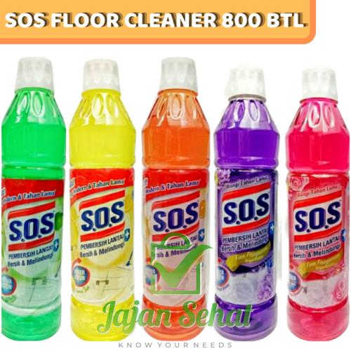 Jual SOS FLOOR CLEANER ( PEMBERSIH LANTAI ) BOTOL 800 ML - lemon - Kab ...