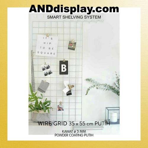 Jual WIRE GRID MESH 35 X 55 CM PUTIH KAWAT RAM TEBAL DINDING - Jakarta ...