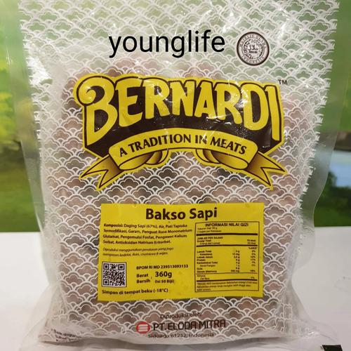 Jual bakso sapi besar bernardi 25pc / bakso sapi kecil bernardi 50pc ...