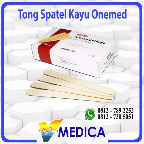Jual Tong Spatel Kayu / Spatula Tongue / Spatula Kayu Onemed - isi 100 ...