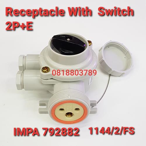 Jual Marine Receptacle With Switch 2P+E IMPA 792882 (1144/2/FS ...