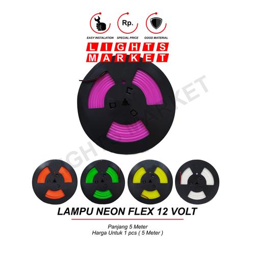 Jual Lampu LED neon flex flexible 12V 12 Volt PREMIUM Fleksibel Huruf ...
