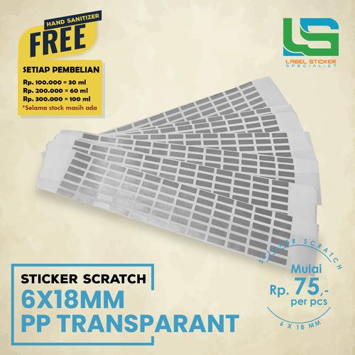 Jual STICKER GOSOK , STIKER SCRATCH , PENUTUP PIN VOUCHER 6X18 MM POLOS ...