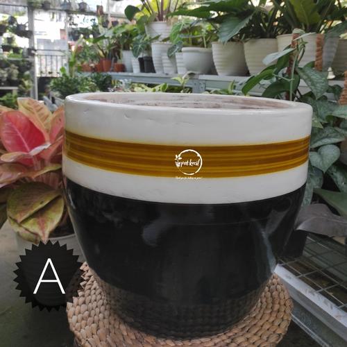 Jual Pot Tembikar Glossy 35 cm / Pot Gerabah / Pot Tanaman / Pot Cantik ...