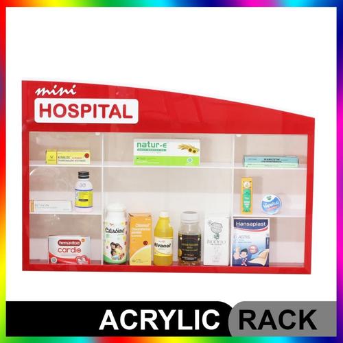 Jual Kotak Obat P3K Acrylic/Akrilik Kotak P3k Akrilik Mini Hospital ...