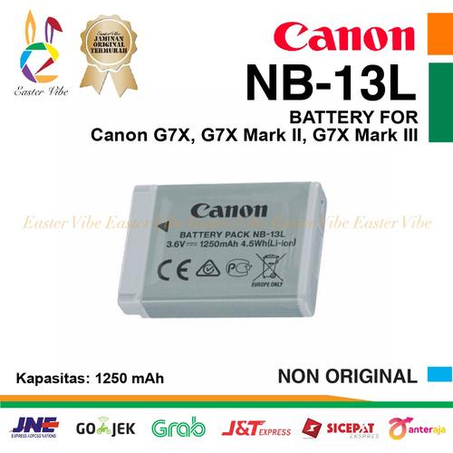 Jual BATERAI CANON NB-13L BATTERY FOR G7X, G7X Mark II, G7X Mark III - NB-13L - Jakarta Pusat ...