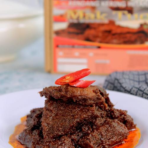 Jual Rendang Mak Tuo Kemasan Ekonomis 200 gram Rendang Padang - Daging ...