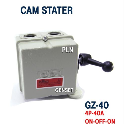 Jual COS Cam Switch GZ-40 40A Cam Stater PLN GENSET ON-OFF-ON FORT GZ40 ...