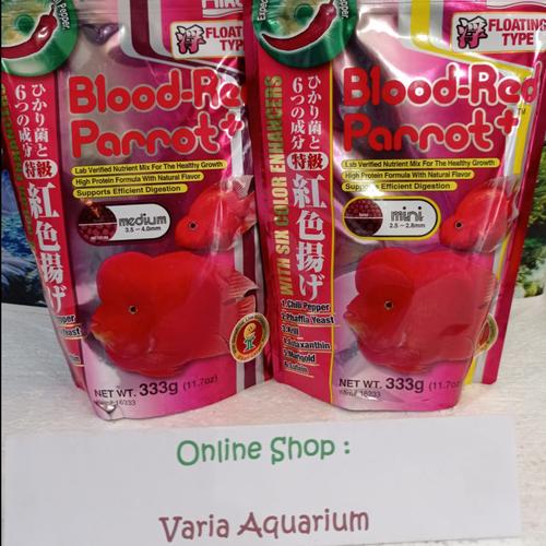 Jual Pakan Ikan HIKARI BLOOD-RED PARROT 333 Gam Pakan Ikan Parrot 333g ...