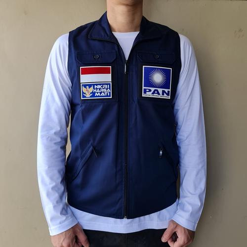 Jual Rompi Tactical PARTAI PAN 1 Set Emblem Premium - Biru Navy, M ...