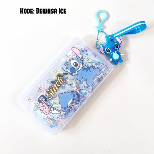 Jual Tempat Masker Dewasa lilo stitch gantungan stitch mask case Blue ...