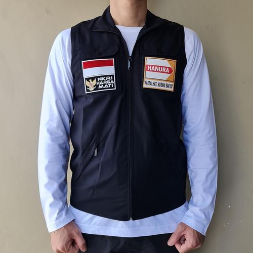 Jual Rompi Tactical PARTAI HANURA 1 Set Emblem Premium - Biru Navy, 5XL ...
