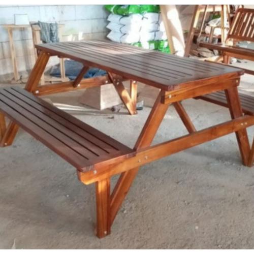 Jual MEJA KAFE KURSI PIKNIK SET KAYU JATI OUTDOOR TAMAN - Kota Depok ...