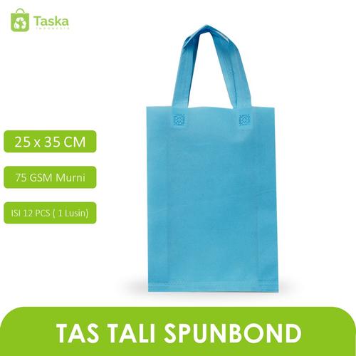 Jual Kantong SPUNBOND 25x35 / GOODIE BAG Spunbond / Tas Spunbond BIRU ...