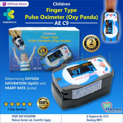 Jual Hannox OLED Finger Pulse Oximeter for Children ( OXY PANDA ...