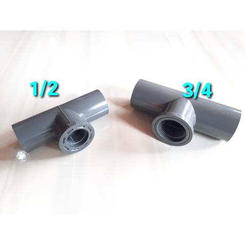 Jual Tee drat dalam pvc / fitting tee drat dalam - 1/2 - Kota Bogor ...