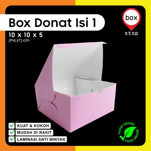 Jual Box Donat - Kotak Donat - Dus Donat Donut - PINK- Isi 1 - Jakarta ...