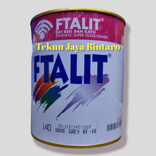 Jual Cat Ftalit 140 Dove Grey 1kg Cat Kayu Besi Solvent Kilap - Kota ...