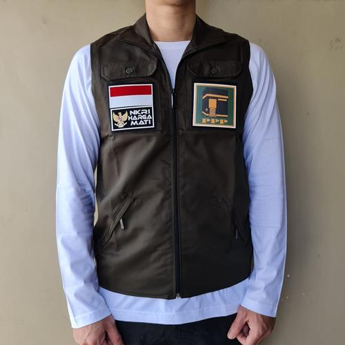 Jual Rompi Tactical PARTAI PPP 1 Set Emblem Premium - Hijau Army, XL ...