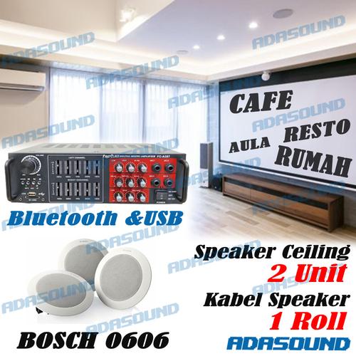 Jual PAKET SOUND SYSTEM CAFE SPEAKER CEILING 2UNIT BOSCH PLUS AMPLIFIER ...