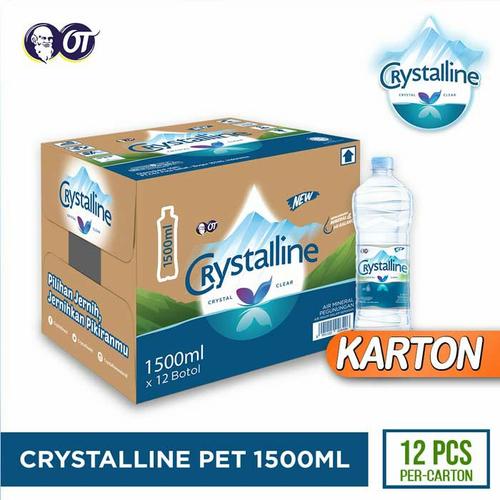 Jual Crystalline Botol 1500 ML Isi 12 Bandung Air Minum Mineral Crystaline - Kota Bandung ...
