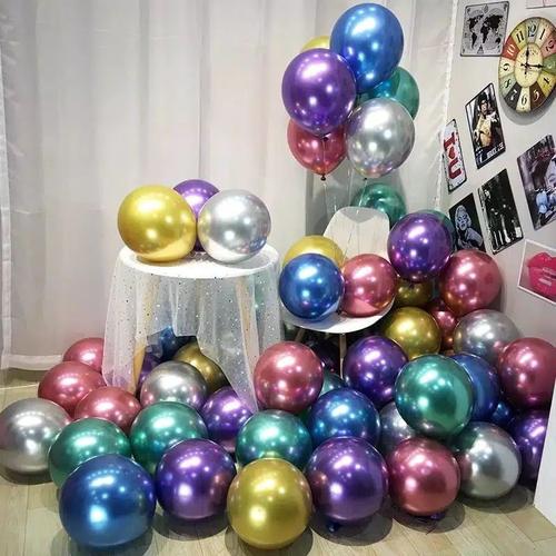 Jual Balon Latex Metalik Chrome / Balloon Chrome 12inch Perpack Isi ...