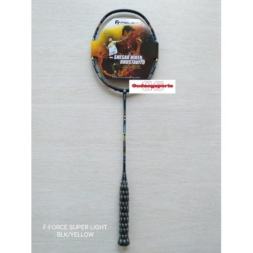 Jual RAKET BADMINTON FLEET FELET F-FORCE SUPER LIGHT BLACK/YELLOW ...