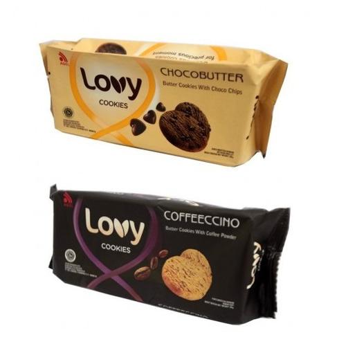 Jual LOVY Cookies 80 gram All Varian Chocobutter Coffecinno ...