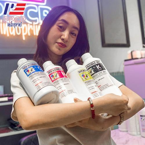 Jual HYASIMA TINTA SABLON DTF INK CMYK PUTIH INK CLEANER 1000 GR 1 KG ...